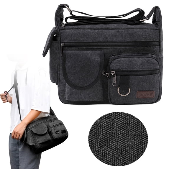 Multifunctional Canvas Electrician Tool Bag, Portable Hand Tool Storage ...