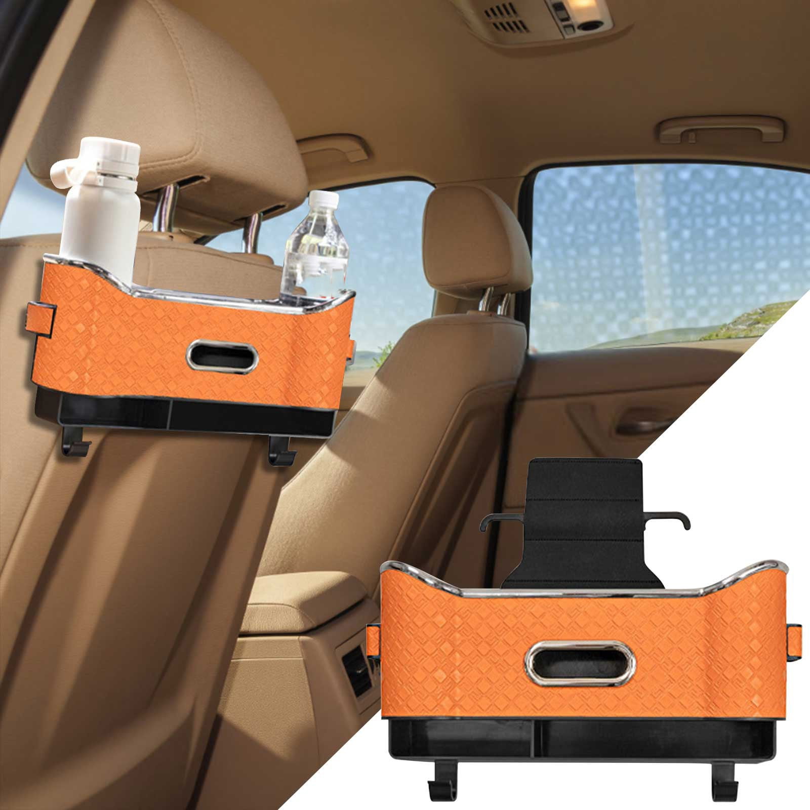Multifunctional Car Seat Back Storage Box, 2025 New Car Seat Tissue Box ...