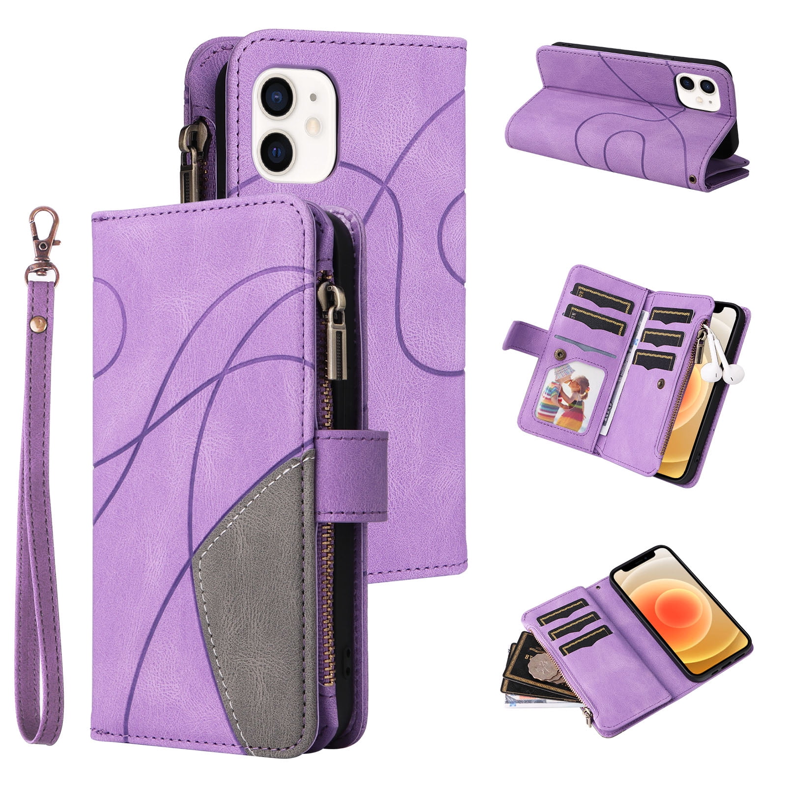 Multifunctional Case for iPhone 11,[RFID Blocking] 9 Credit Cards ...
