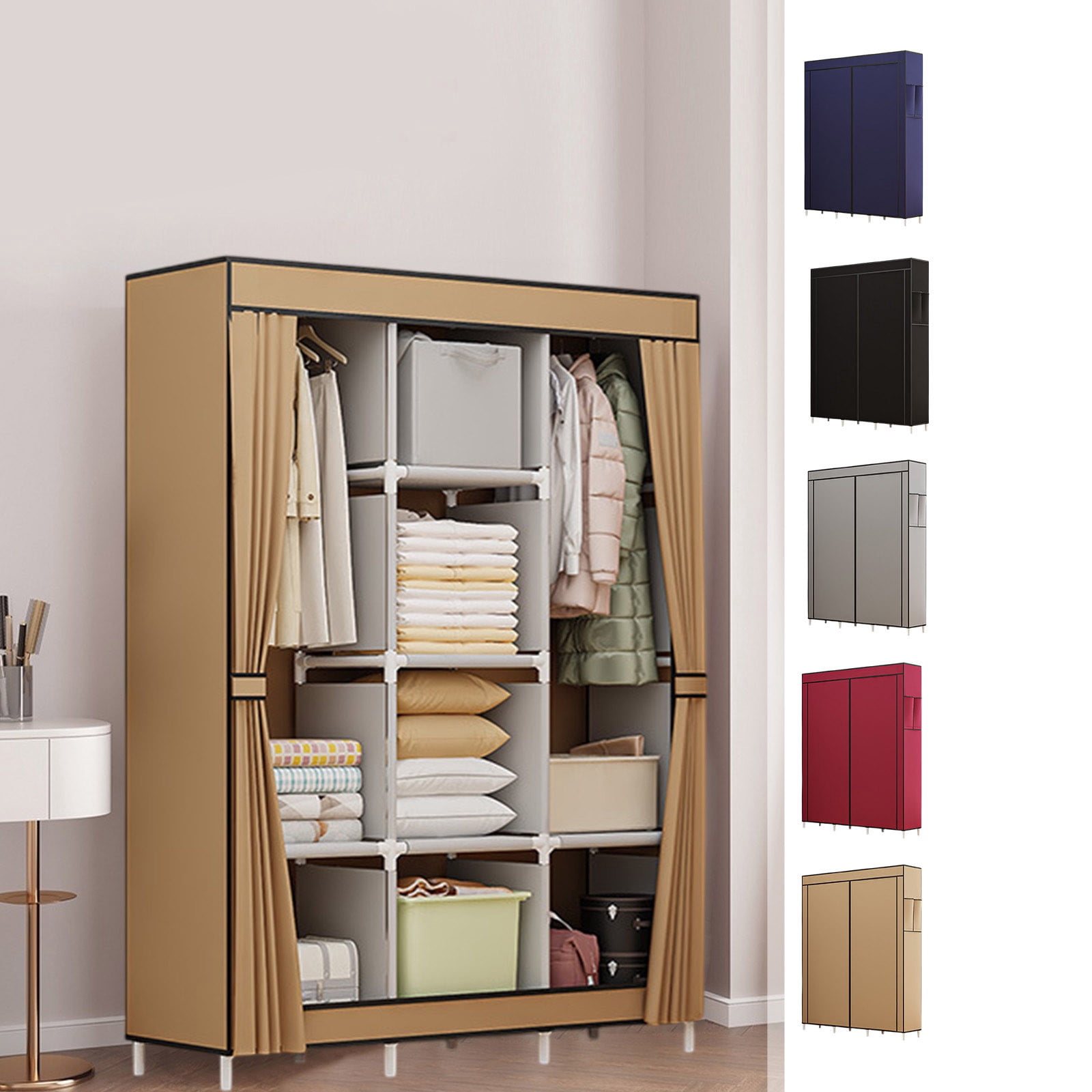 Multifunctional Cloth Closet, Home Bedroom Cabinet Organizer with ...