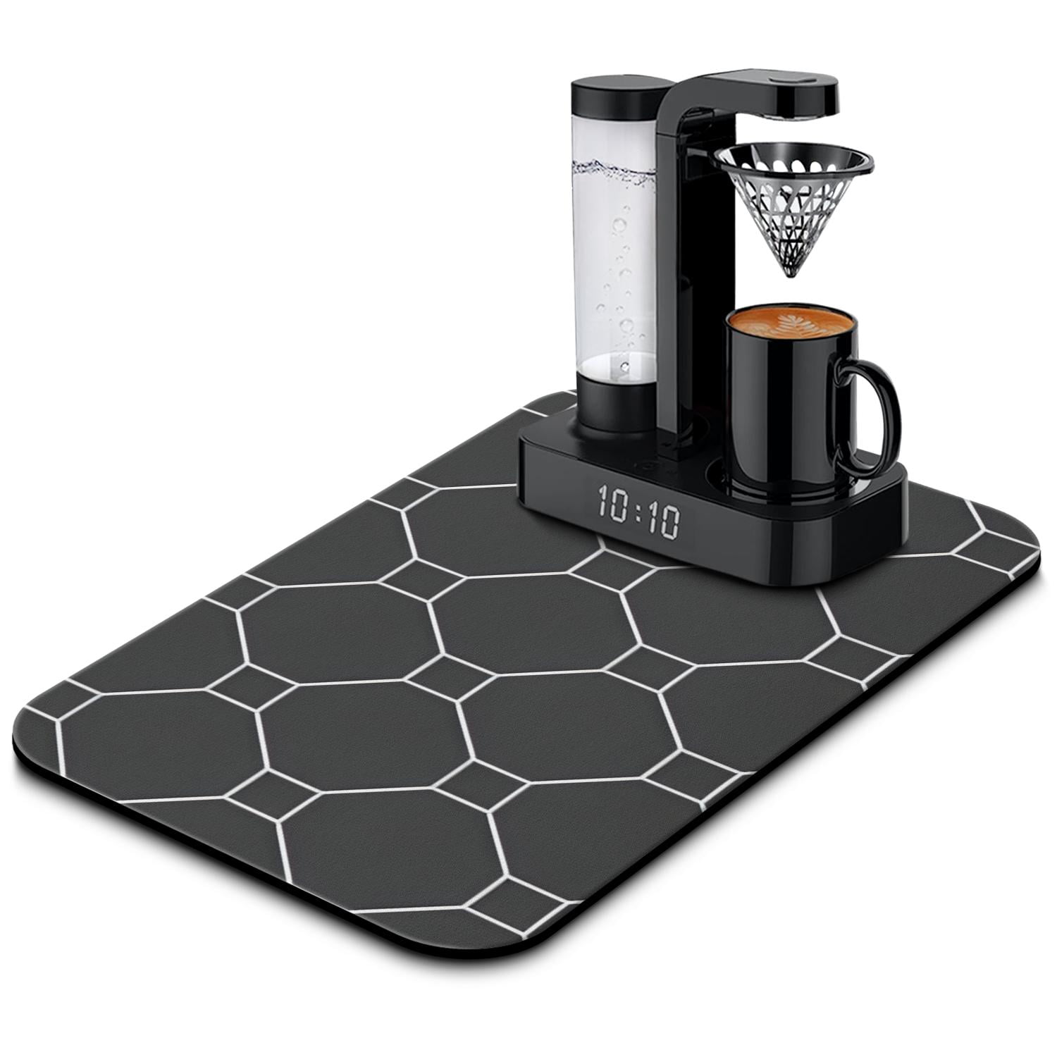 Multifunctional Coffee Bar Mat Super Absorbent, Stain-Hiding Dish ...