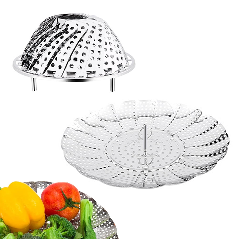 Multifunctional Collapsible Veggie Steamer & Strainer Stainless Steel ...