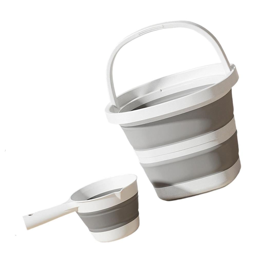 Multifunctional Collapsing Water Bucket Scoops Set For Compacts Living ...