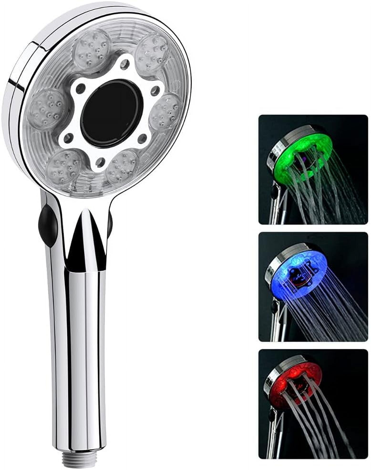 Multifunctional Color-Changing Shower Head, Targeted Spray, Masterclean ...