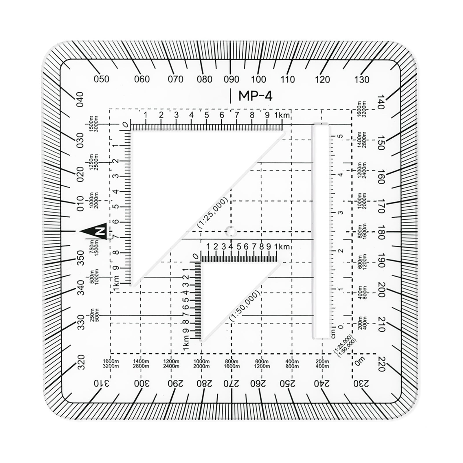 Multifunctional Coordinate Scale Tool 10x10cm Coordinate Protractor for ...