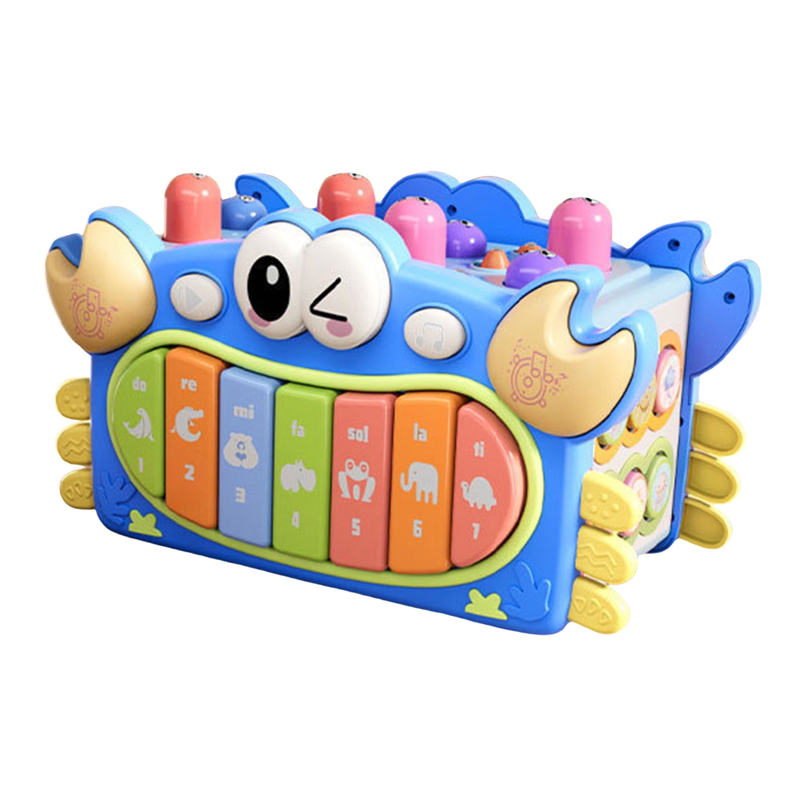 A Multifunctional Crab Shape 6 Sided Activity Cube Toy Early Learning ...