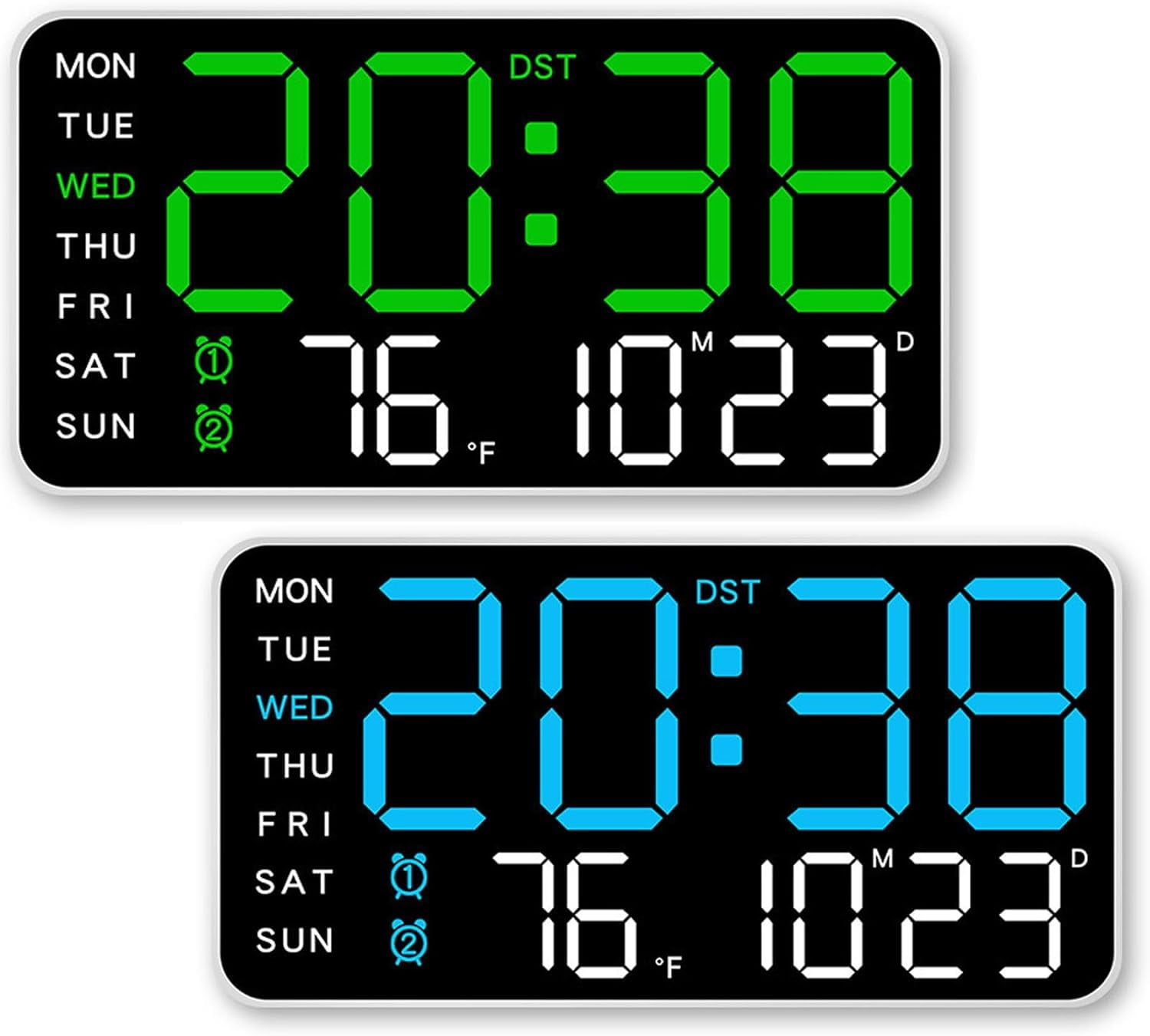 Multifunctional Decorative LED Digital Wall Clock, LED Wal Clock ...