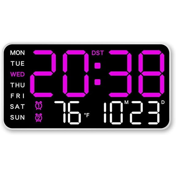 Multifunctional Decorative Led Digital Wall Clock, 2026 Upgraded ...