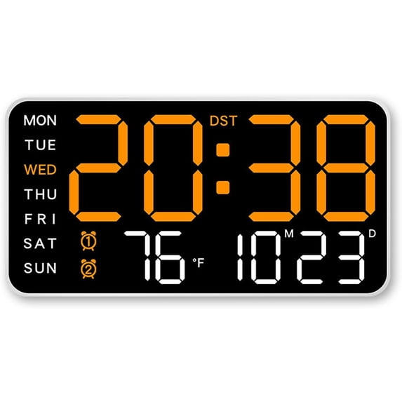 Multifunctional Decorative Led Digital Wall Clock, 2026 Upgraded ...