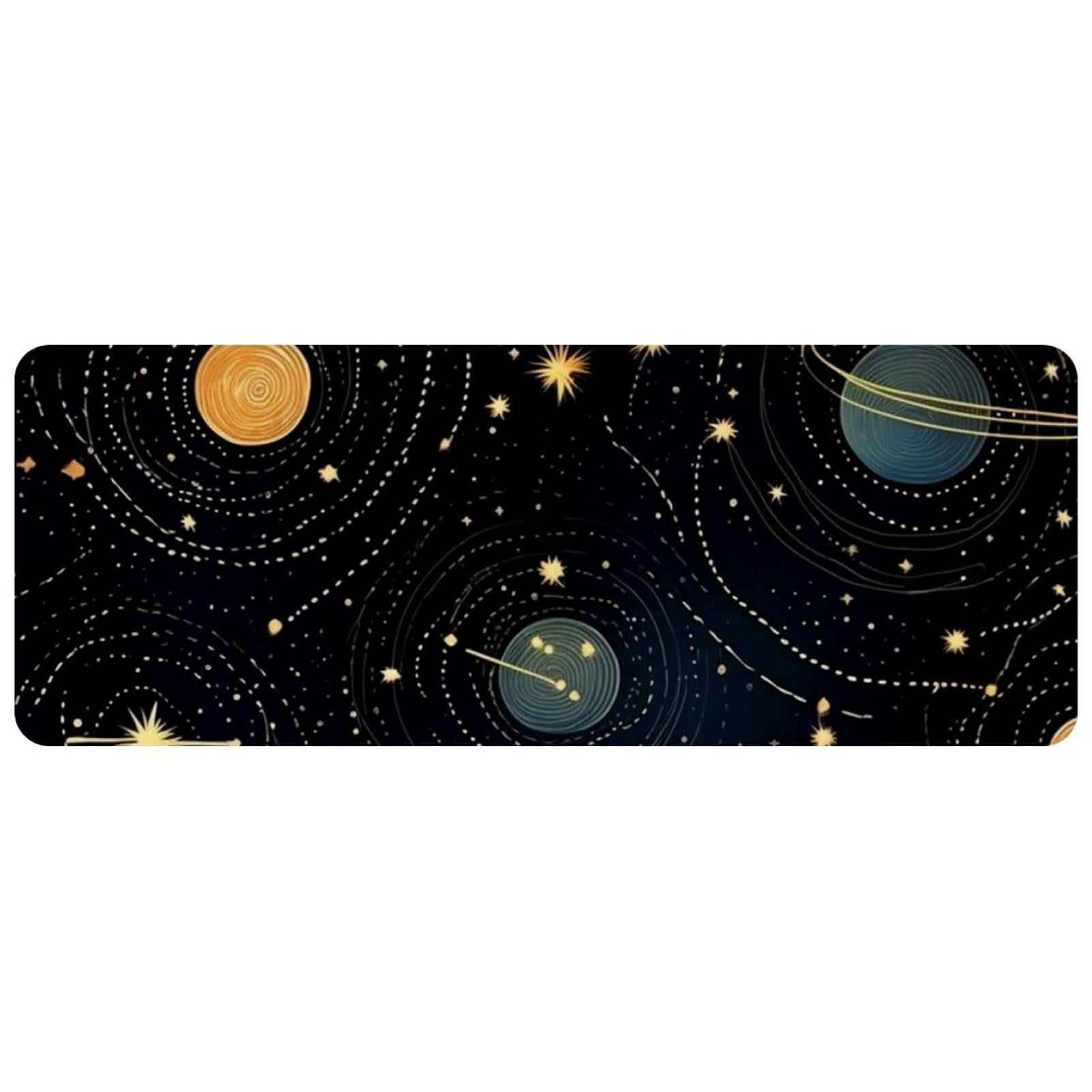Multifunctional Desk Pad, Constellations Night Sky Desk Blotter Protector, Rubber Desk Writing ...