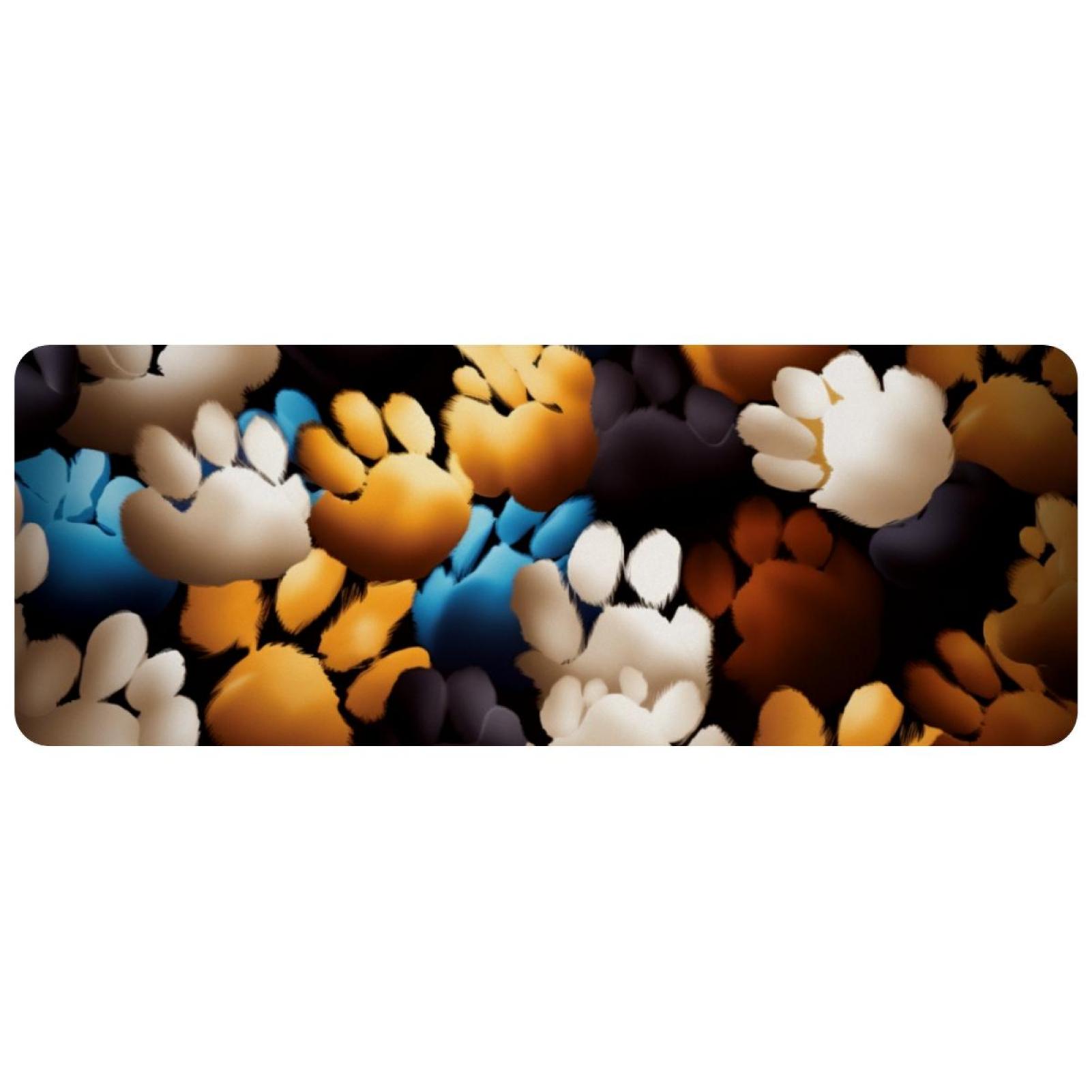 Multifunctional Desk Pad, Dog Paw Print Desk Blotter Protector, Rubber ...