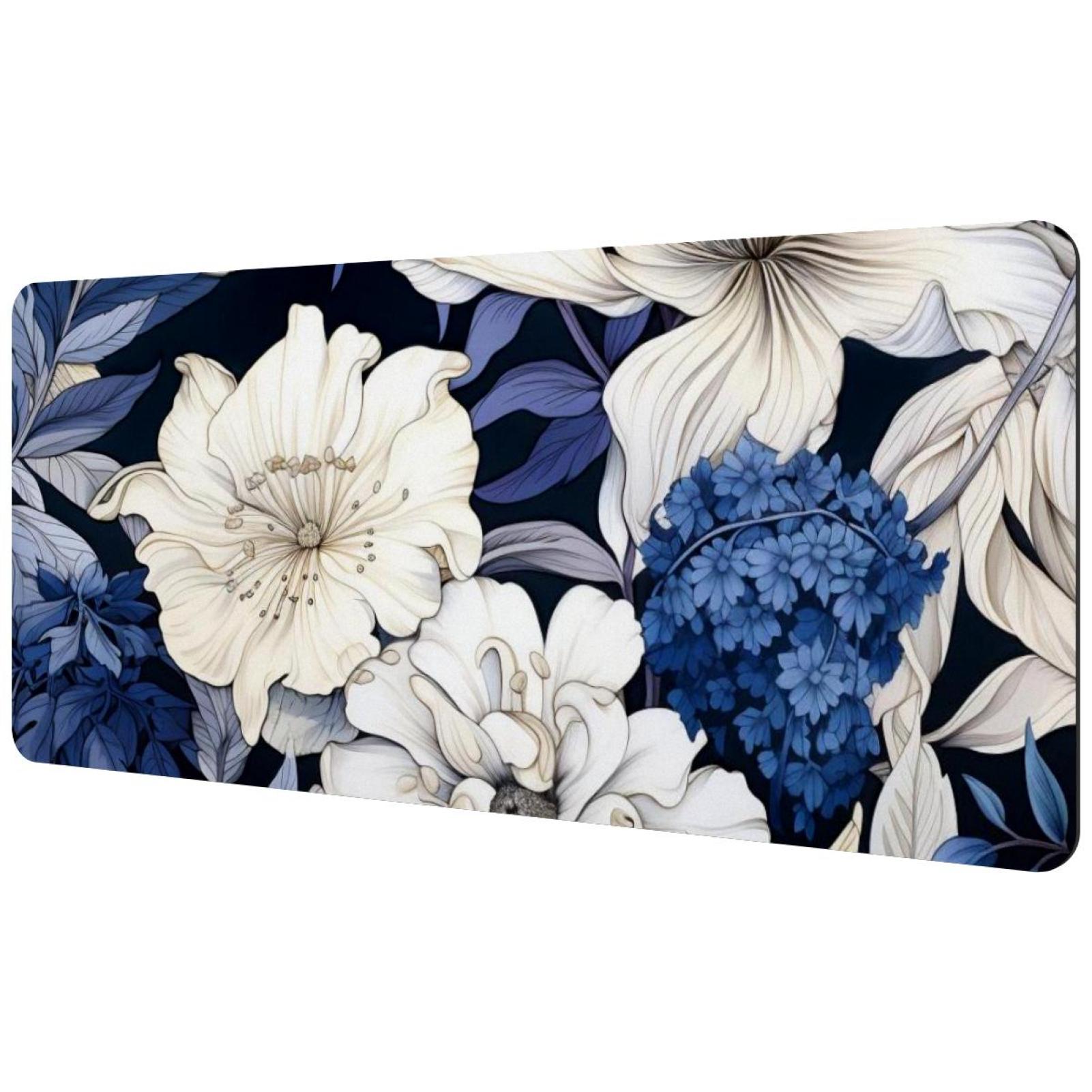 Multifunctional Desk Pad, Ink Plants White Desk Blotter Protector ...