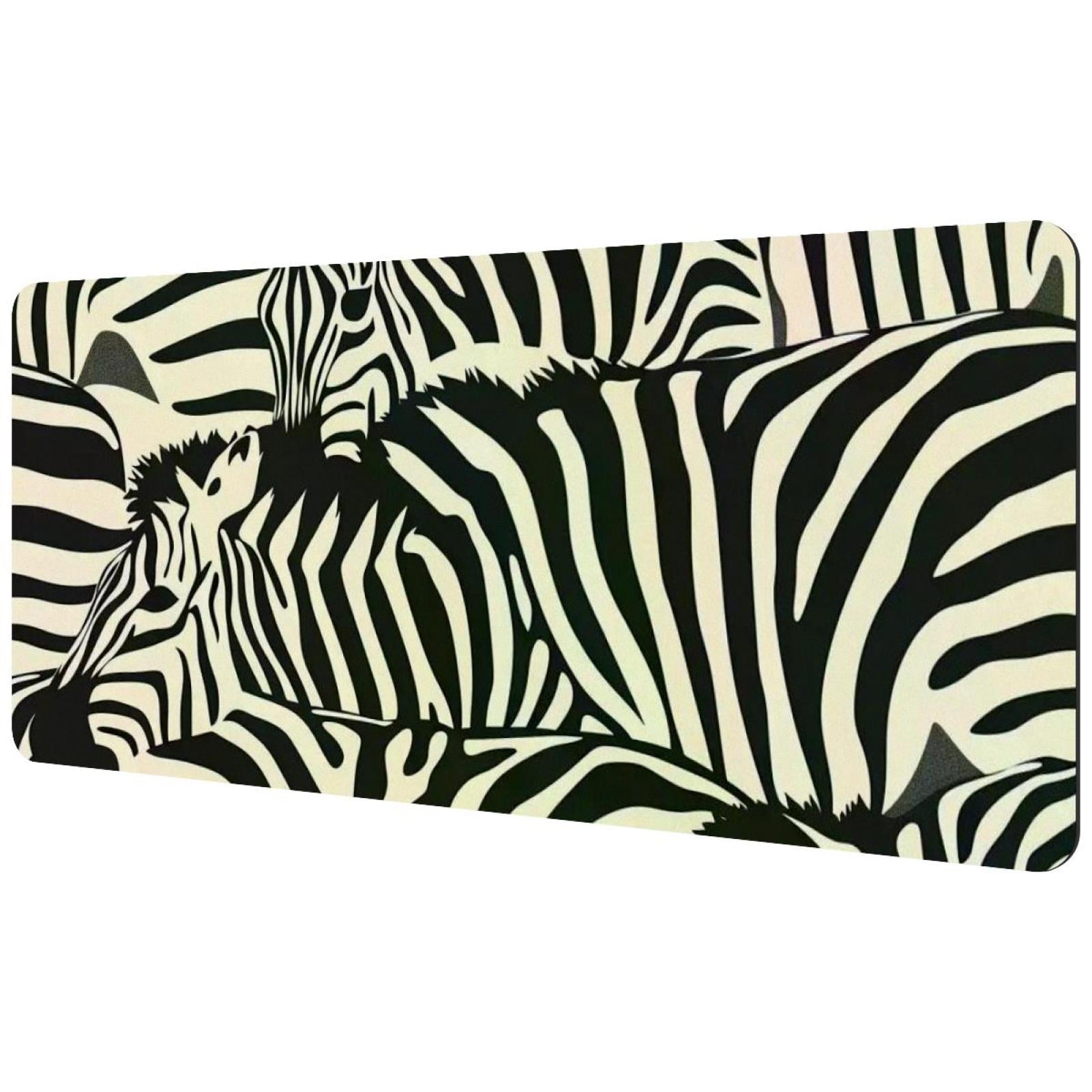 Multifunctional Desk Pad, Zebra Print Desk Blotter Protector, Rubber ...