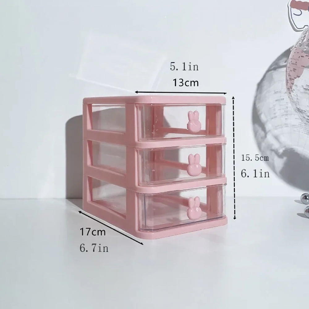 Multifunctional Desktop Storage Drawer Box with Pen Holder and Hair ...