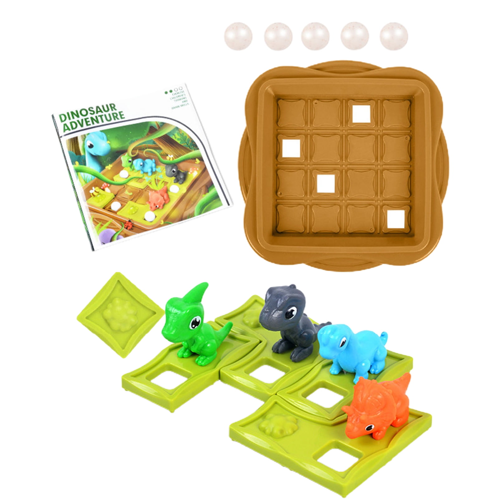 Multifunctional Dinosaur Adventure Game Rounded Edge Plastic Logic Game ...