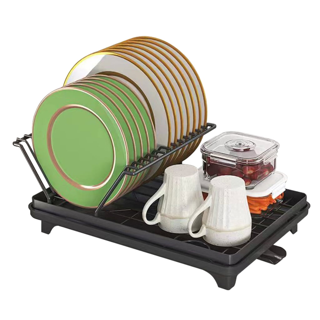 Multifunctional Dish Rack With Cutlery Section Tableware Storage ...