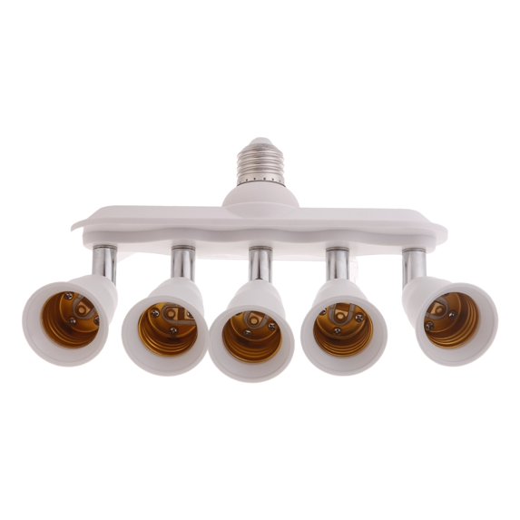 Multifunctional E27 to E27 Base Light Holder Lamp Bulb Socket Splitter ...
