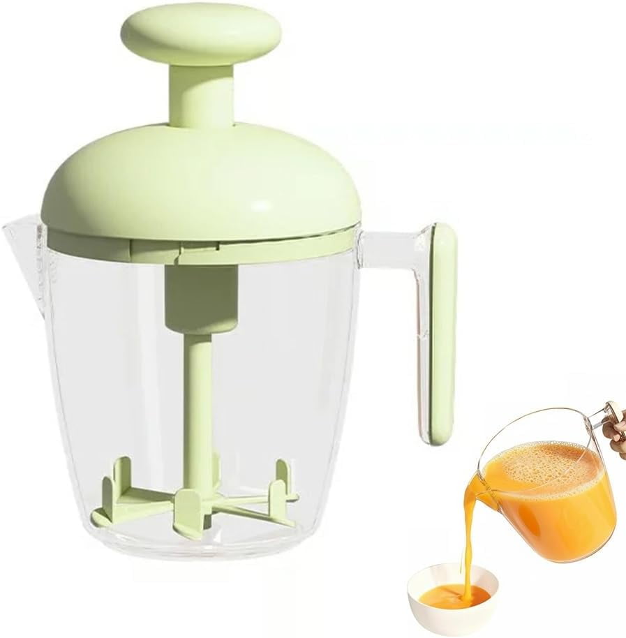 Multifunctional Egg Beater with Filter Cup, Semi Automatic Hand Press ...