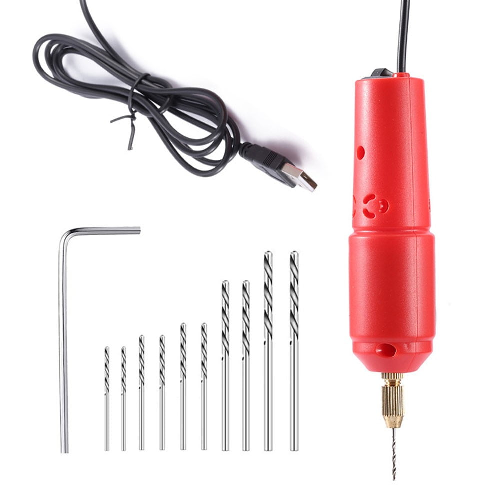 Multifunctional Electric Pin Vise Kit Mini Electric Hole Punch Jewelry ...