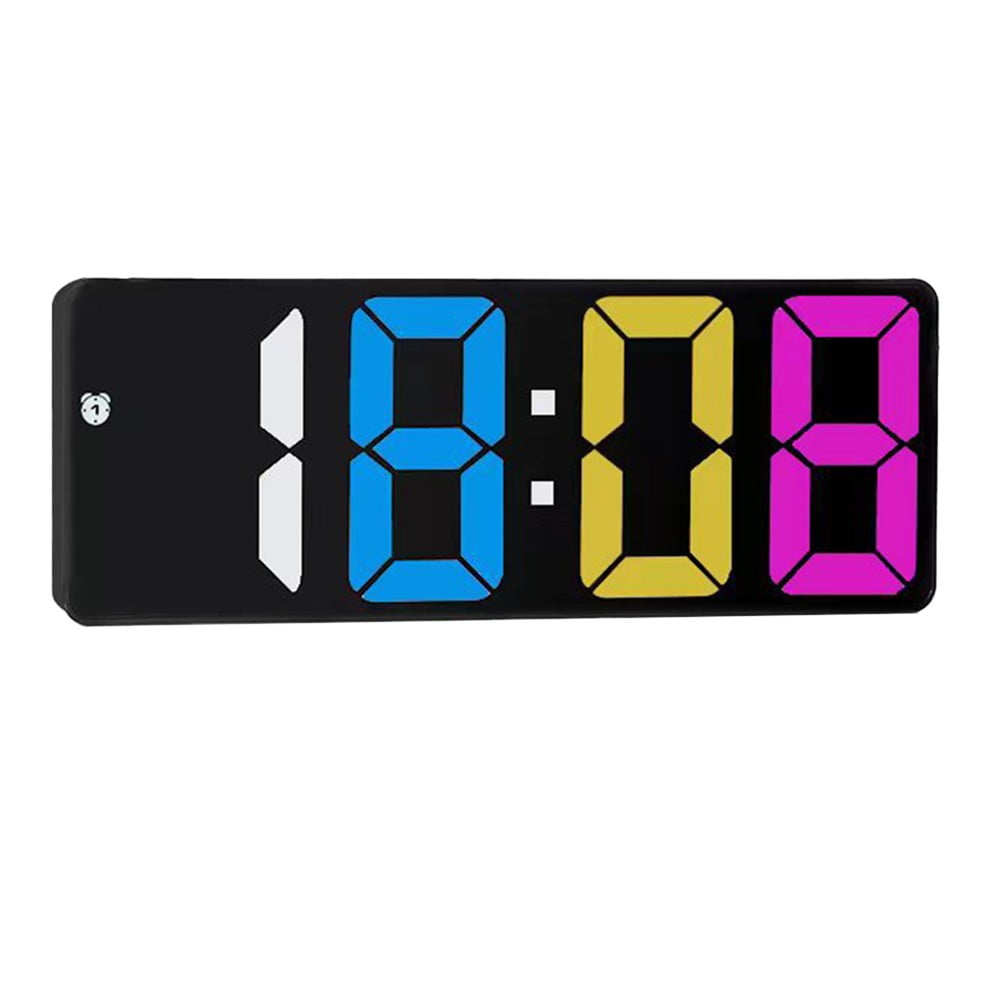 Multifunctional Electronic Clock Featuring Large Colorful Display and ...