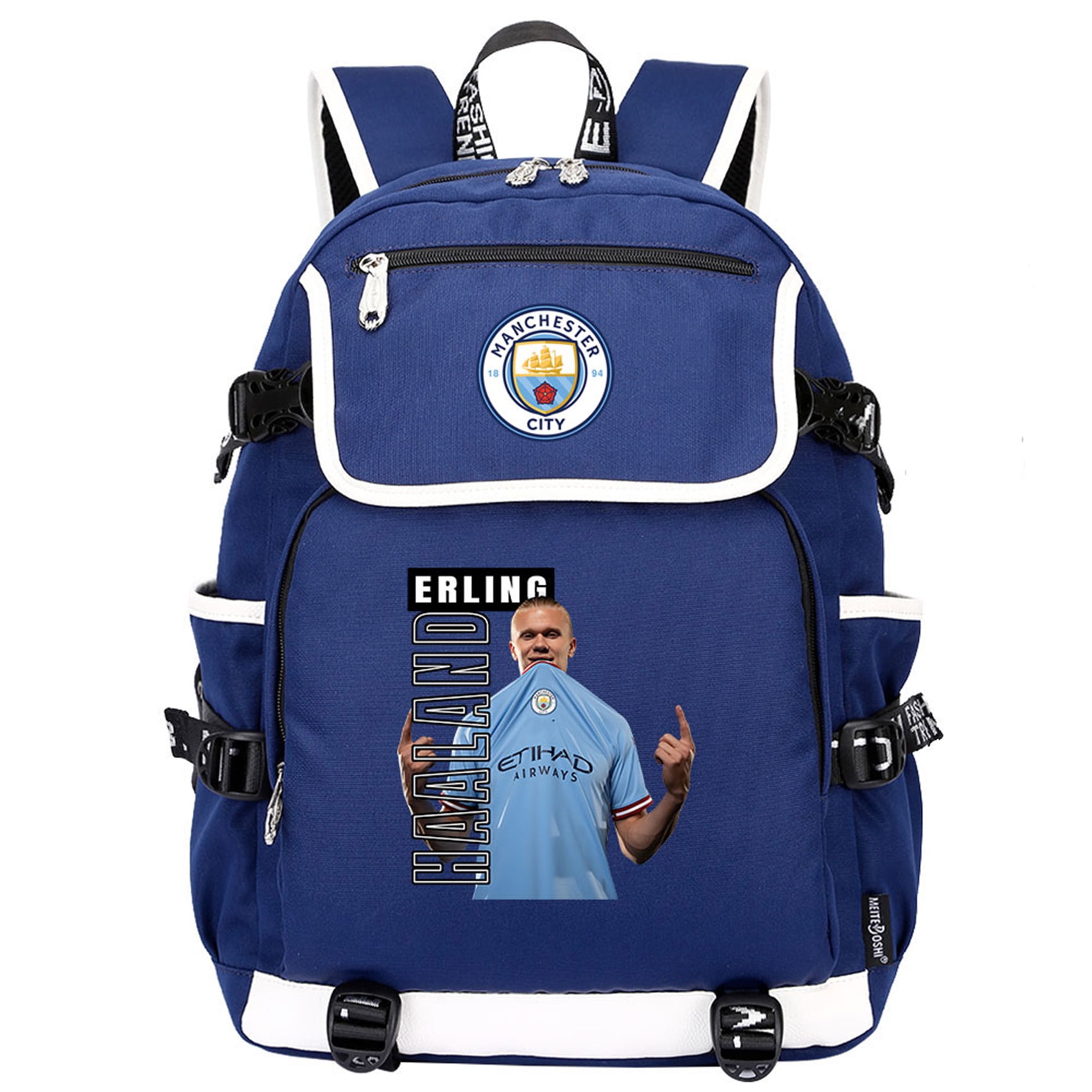 Multifunctional Erling Haaland Backpack Lightweight USB Canvas Knapsack ...