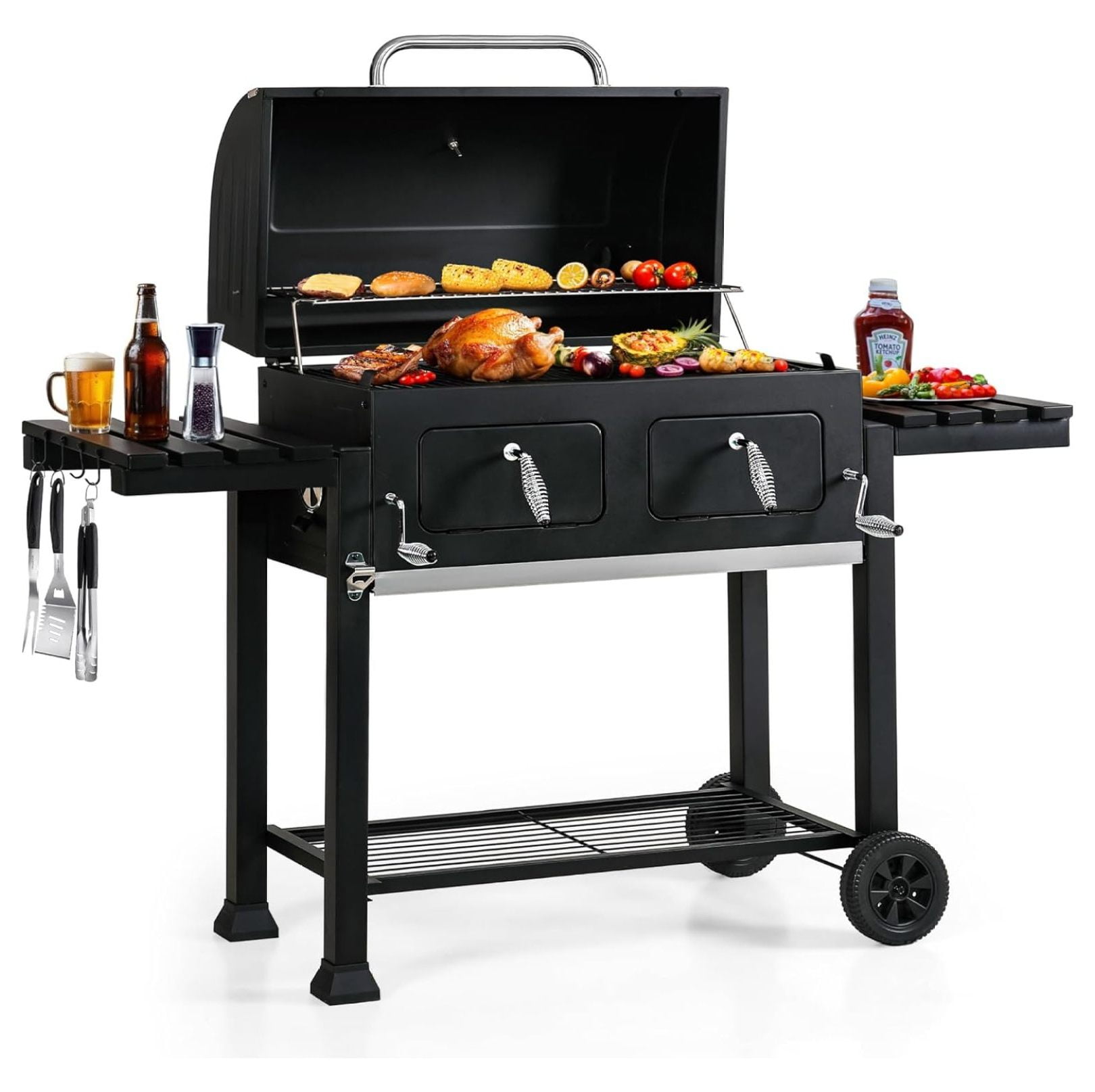 Multifunctional Extra Large 49 Inch BBQ Charcoal Grills with ...