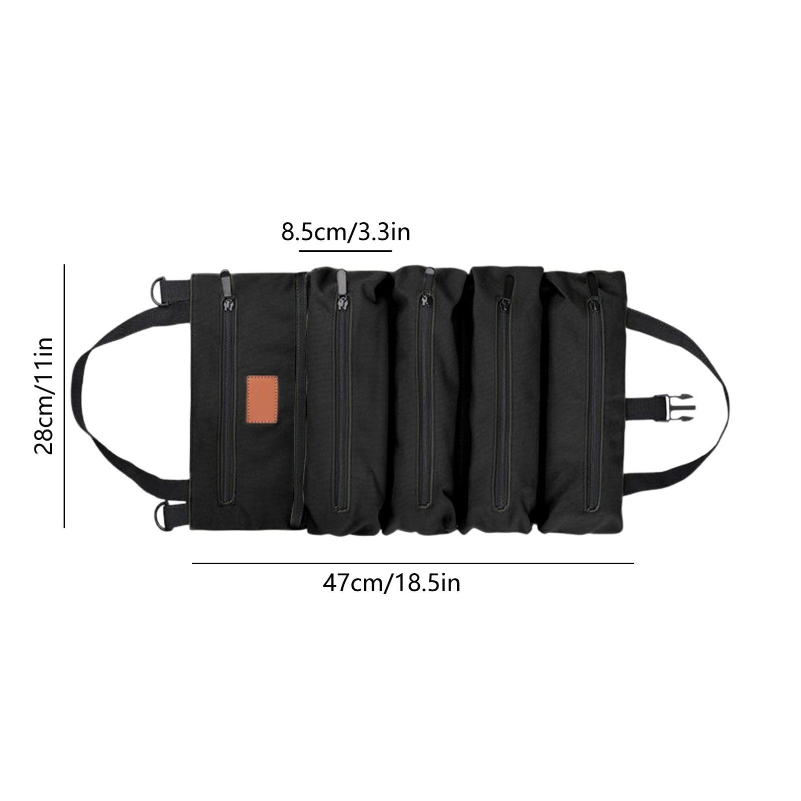 Multifunctional Fabric 5-Zipper Compartment Car Tool Bag Portable ...