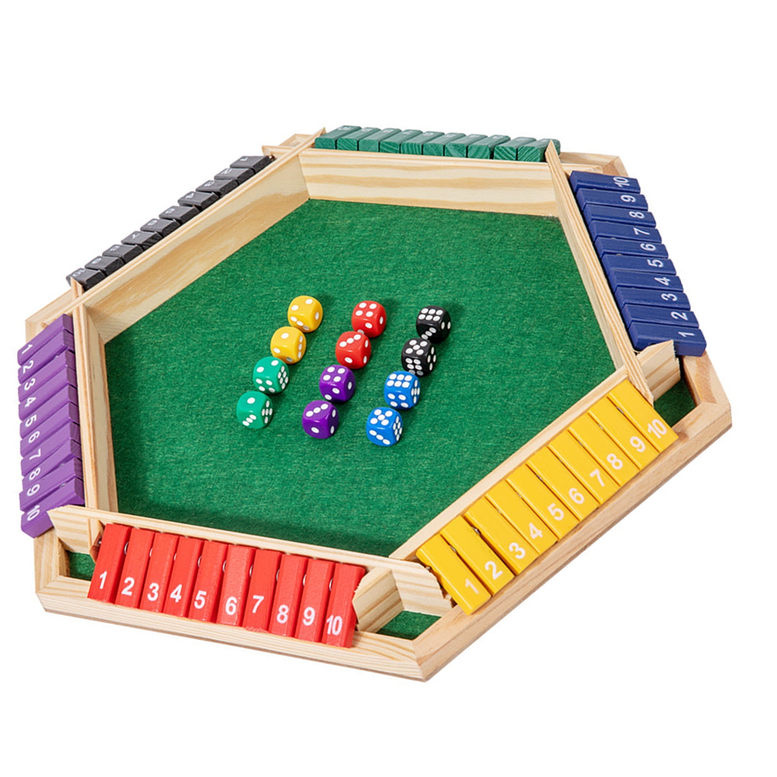 Reversible Six Sided Math Strategy Game Table Number Board For Family ...