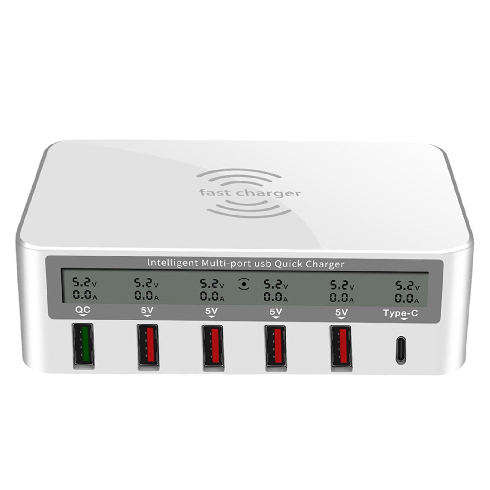 Multifunctional Fast Charge Wireless USB Charger Station with Type-C ...