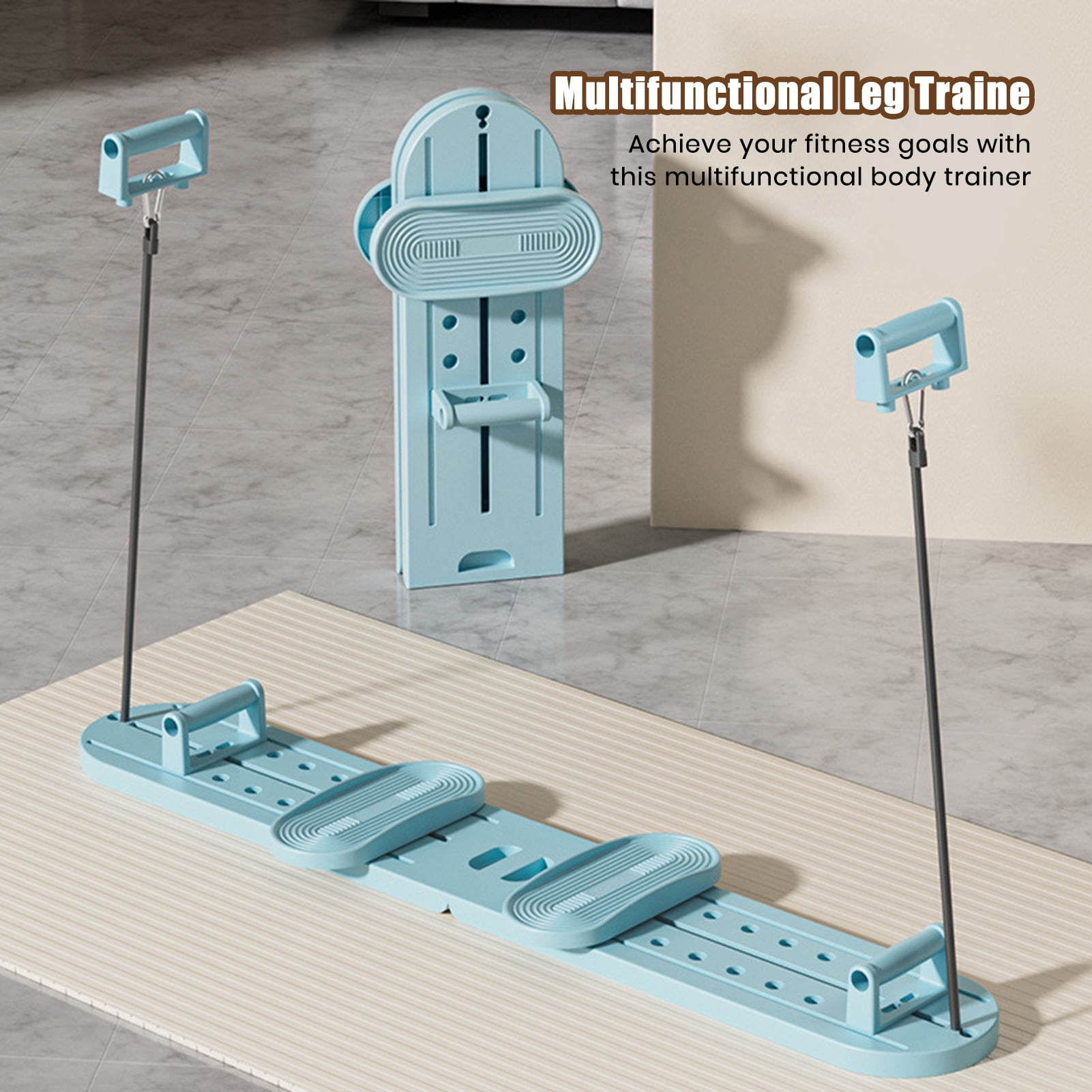 Multifunctional Fitness Board with Resistant Band Push-up Handle Holds ...