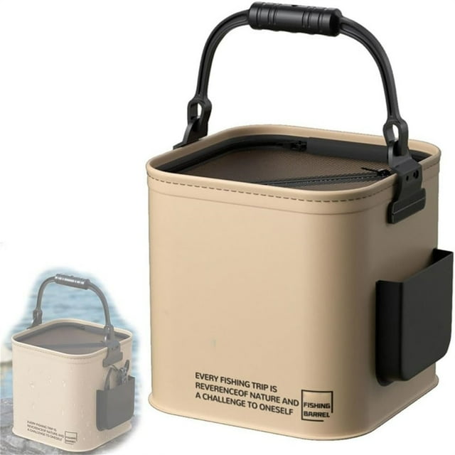 Multifunctional Foldable Fish Bucket 8L Collapsible Bucket With Lid ...