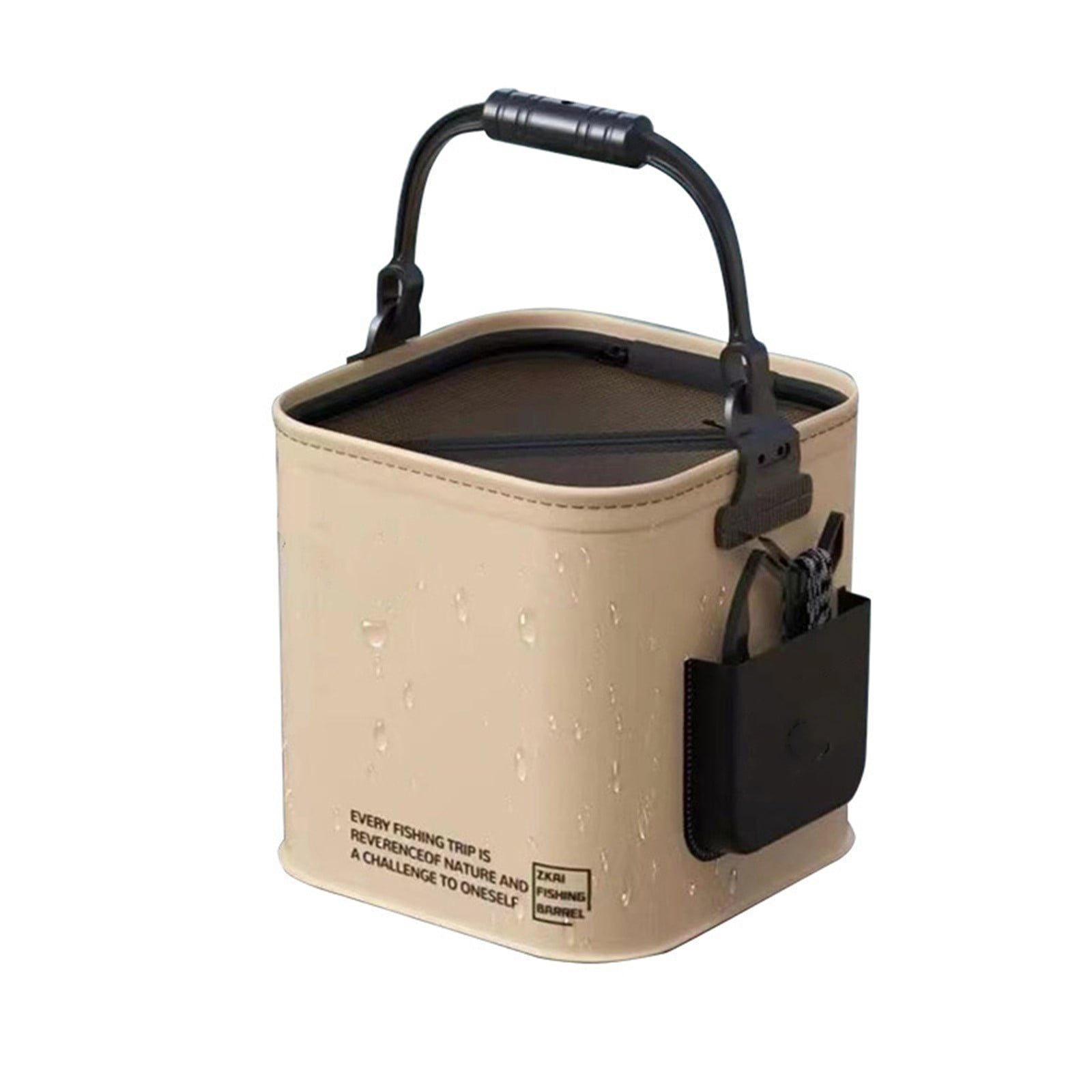 Multifunctional Foldable Fish Bucket - 8L Collapsible with Lid, Wash ...