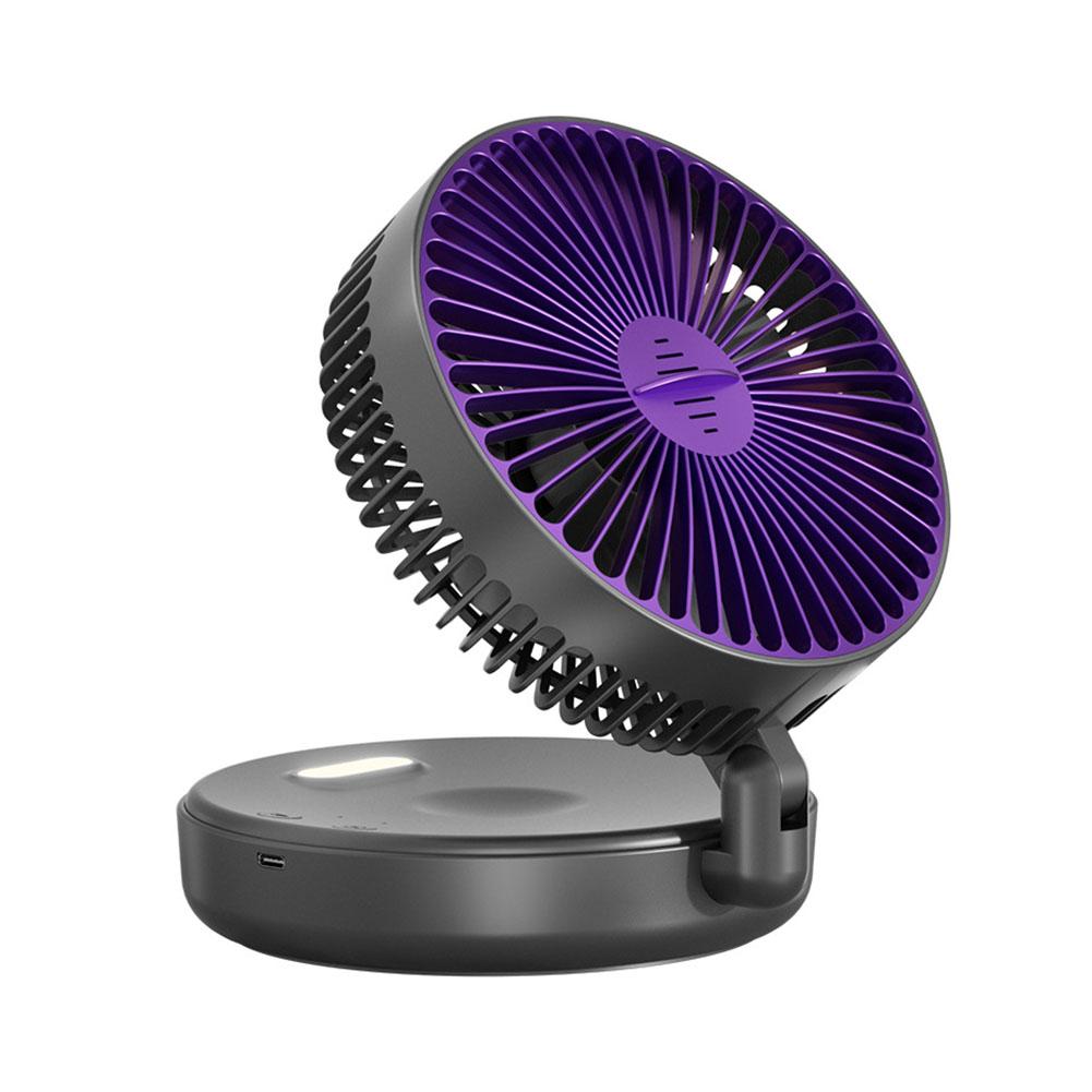Multifunctional Foldable Night Light Fan, Desktop USB Silent Mini Small ...