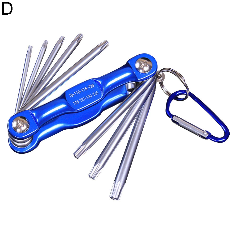 Multifunctional Folding Hex Wrench Set - Portable Metric and Torx ...