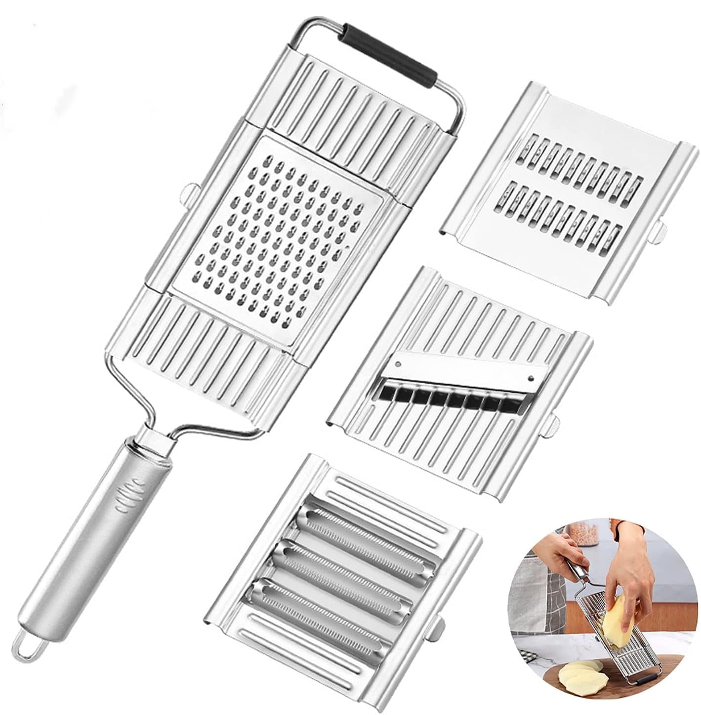 Multifunctional Food Cutter Multi-Purpose Vegetable Slicer Cuts Chopper ...