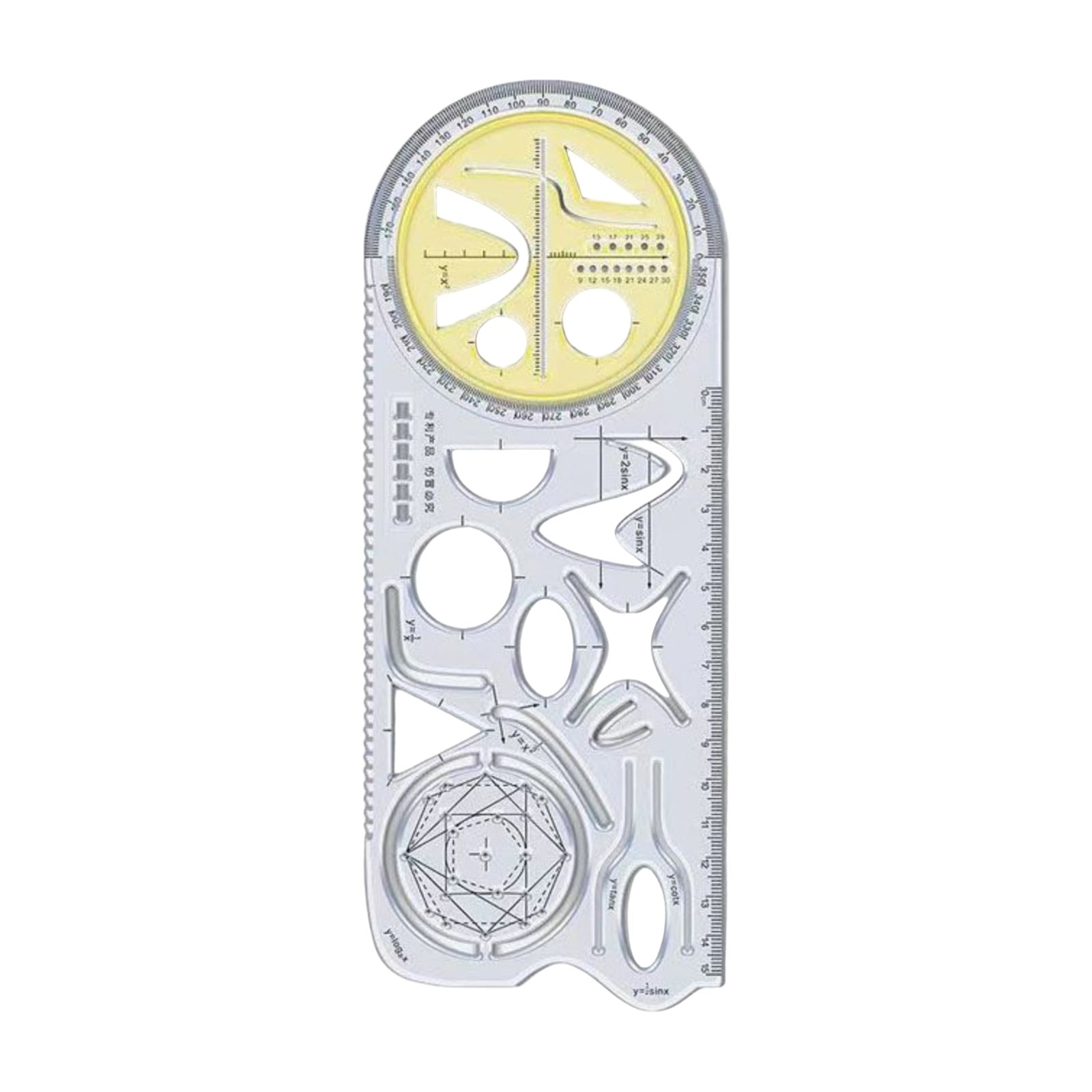 Multifunctional Function Drawing Tool Student Graph Template Rotatable ...