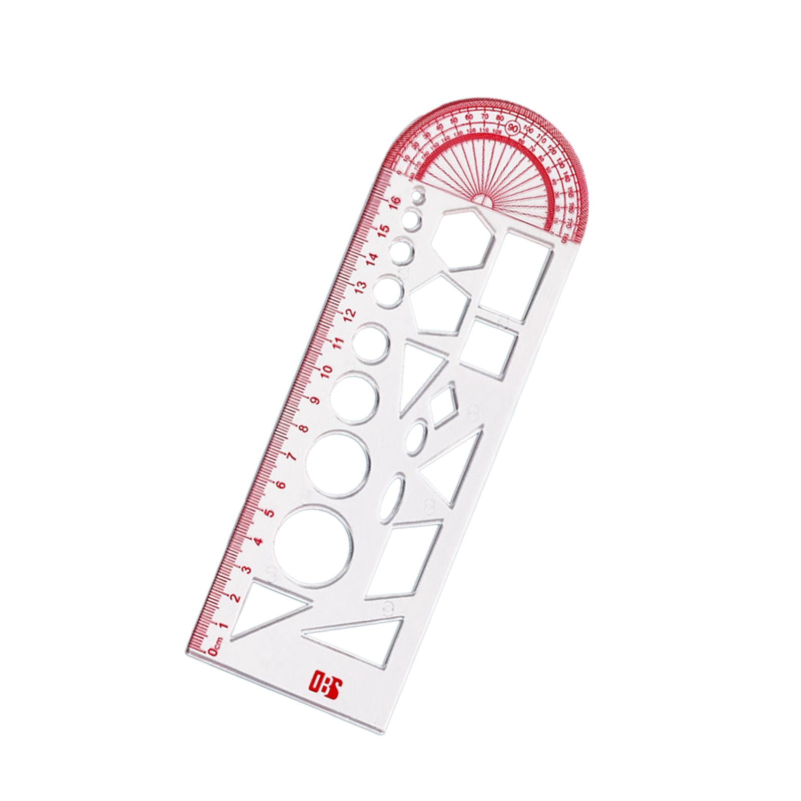 Multifunctional Geometric Ruler, Drafting Drawings Stencils Ruler ...