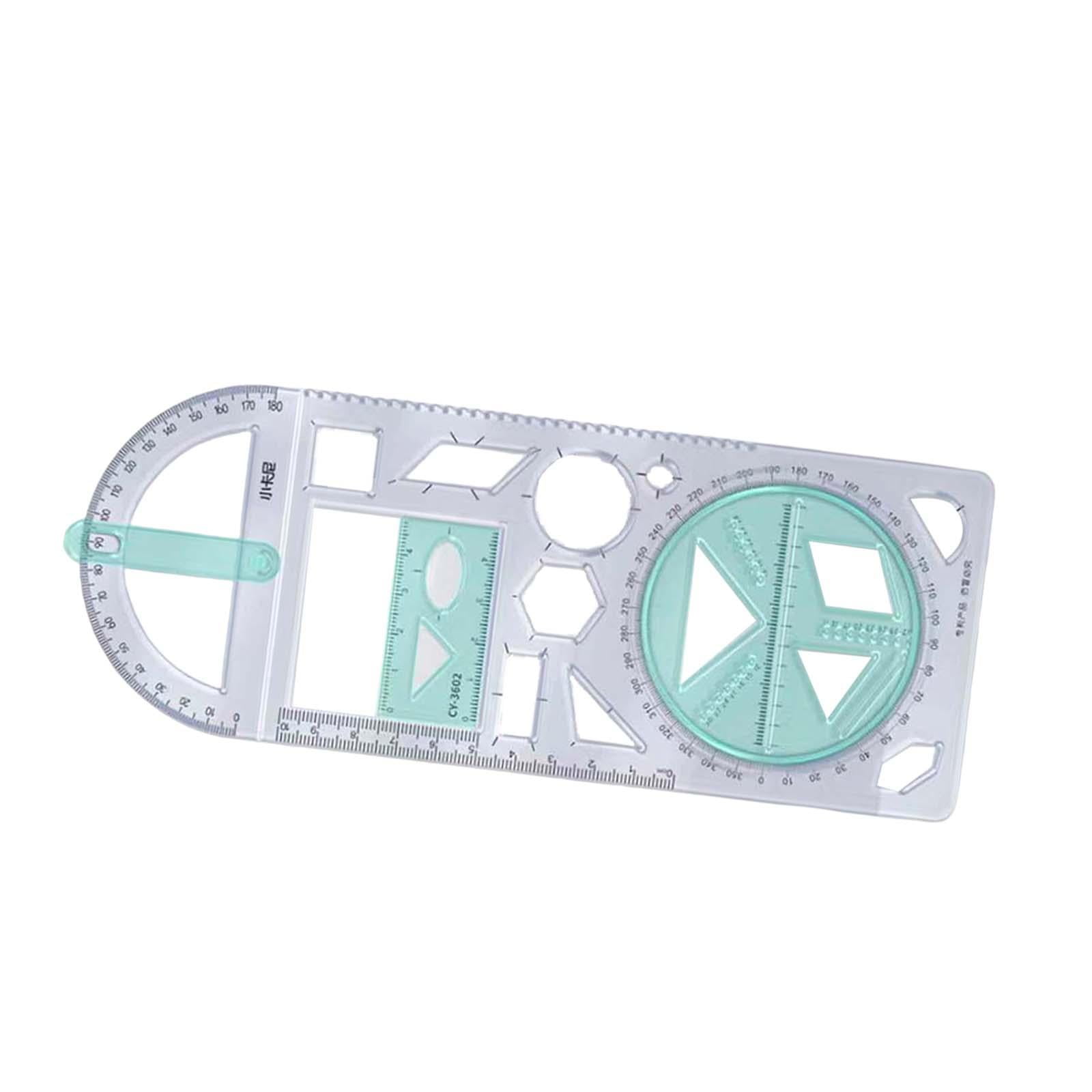 Multifunctional Geometric Ruler Drawing Rulers For Office Measuring
