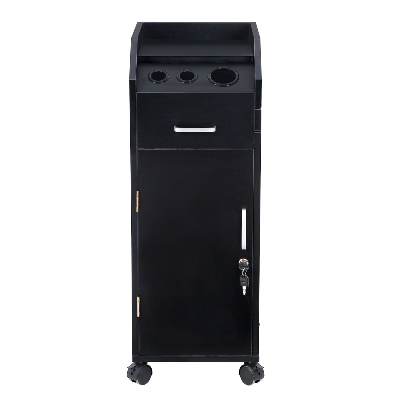 Multifunctional Hair Salon Storage Tool Cart,Mobile Makeup Case with 4 ...