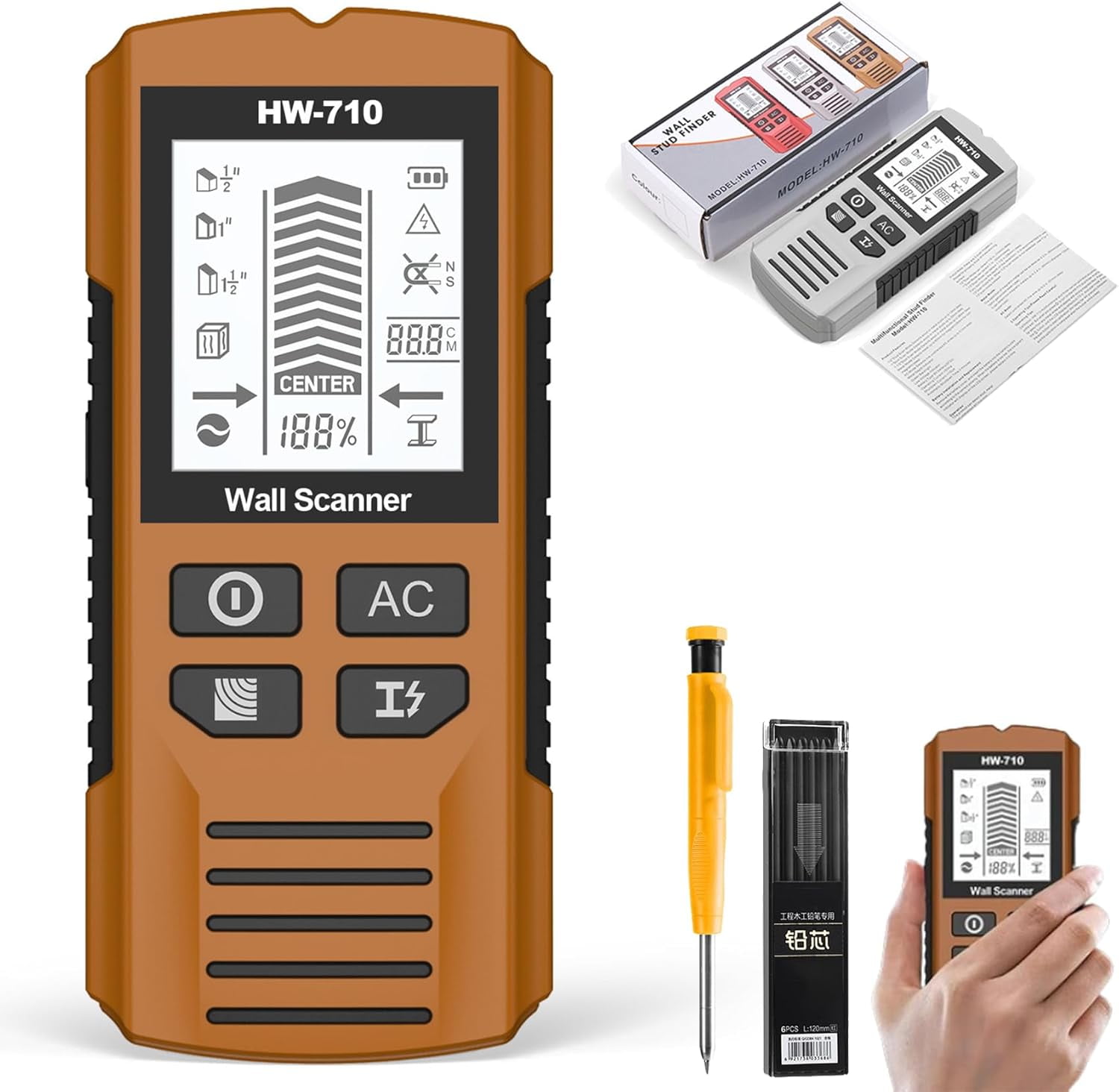 Multifunctional Handheld Metal & Wall Detector, 2025 Upgrade Buyusus ...