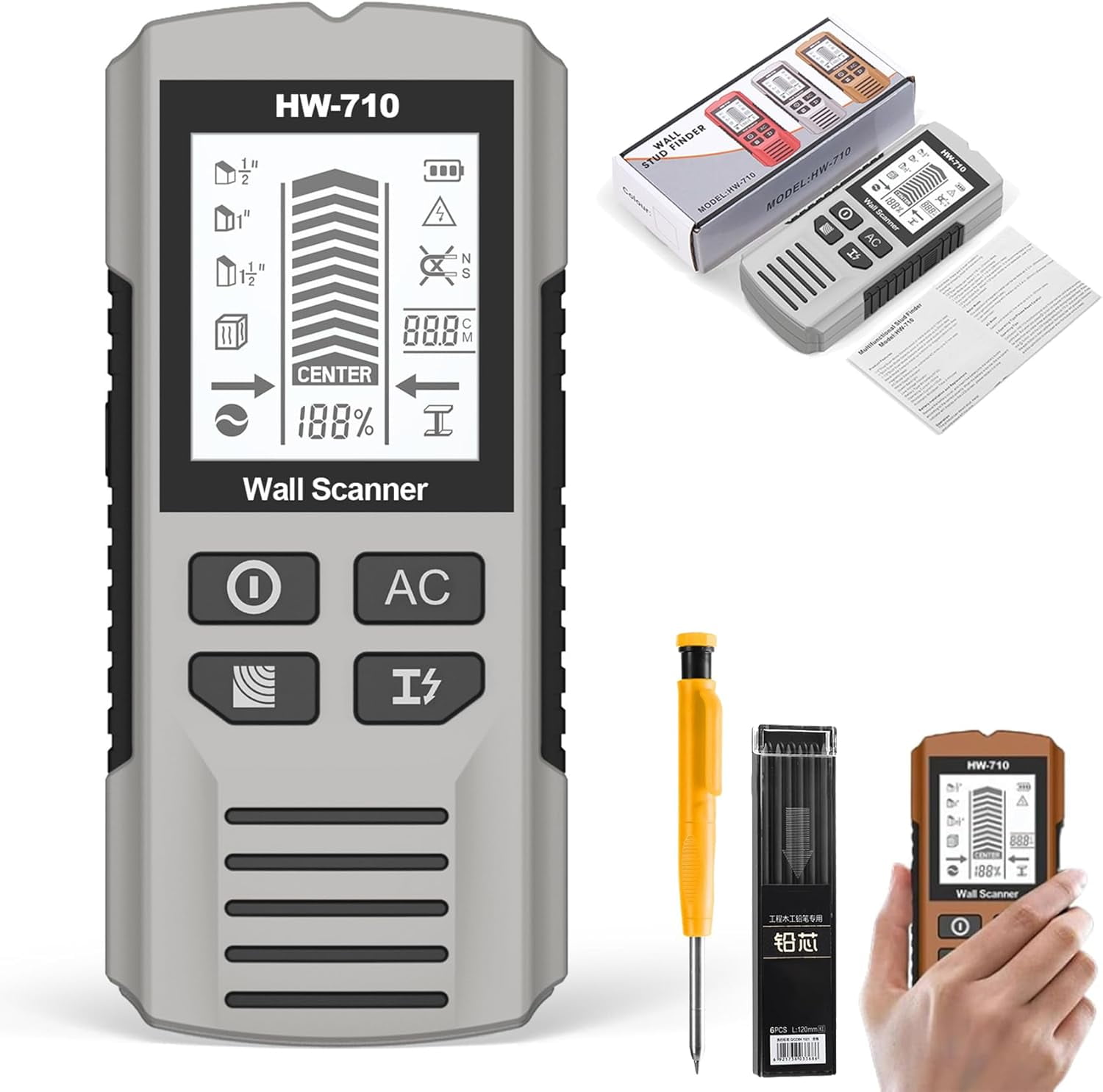 Multifunctional Handheld Metal & Wall Detector, 2025 Upgrade Buyusus ...