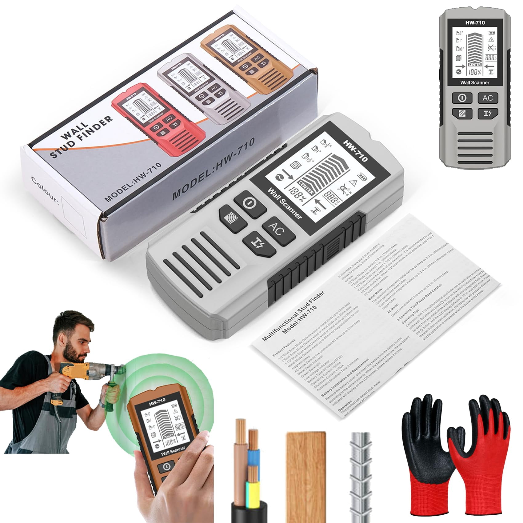 Multifunctional Handheld Metal & Wall Detector - 2026 Upgrade Metal ...