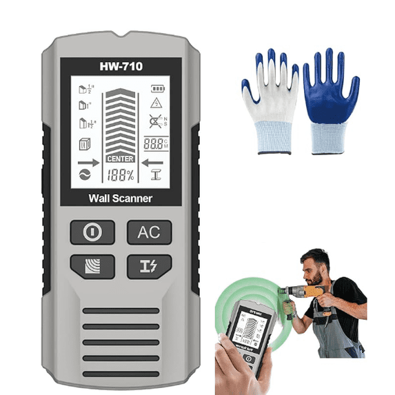 Multifunctional Handheld Metal & Wall Detector, 5 in 1 Stud Finder ...