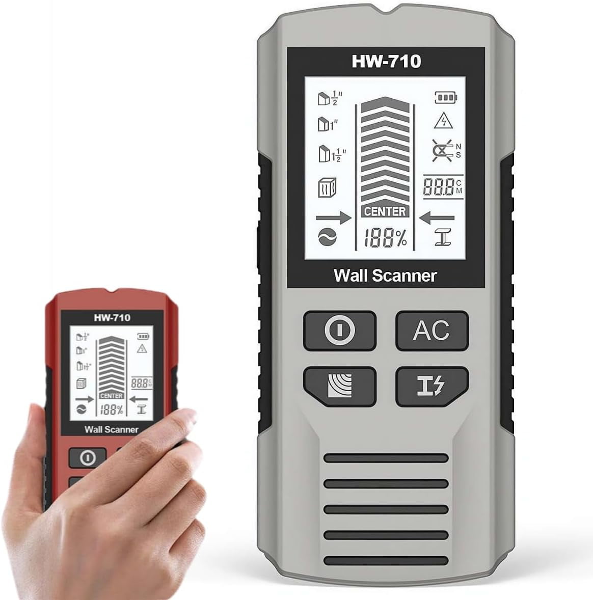 Multifunctional Handheld Metal & Wall Detector, 5 in 1 Stud Finder ...