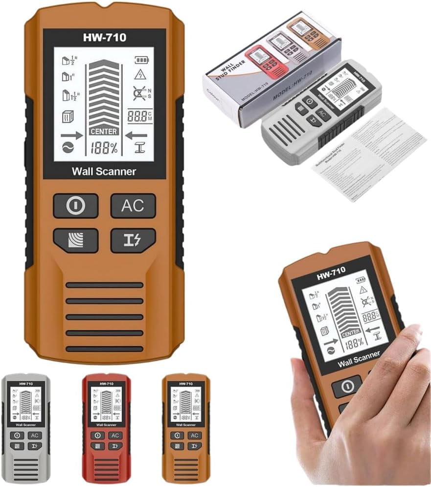 Multifunctional Handheld Metal & Wall Detector, Portable Wire Pipe ...