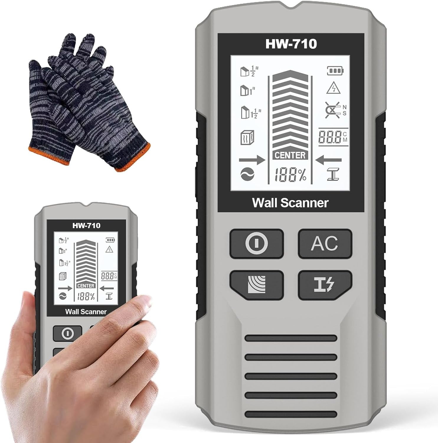 Multifunctional Handheld Metal & Wall Detector, Portable Wire Pipe ...