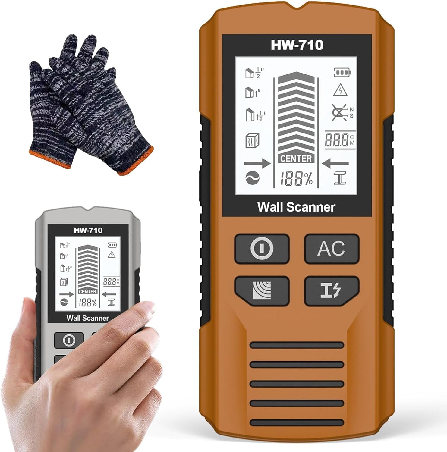 Multifunctional Handheld Metal & Wall Detector, Portable Wire Pipe ...