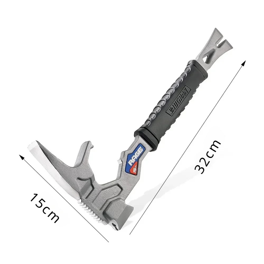 Multifunctional Hard Hammer with Crowbar Fire Rescue Tool Demolition ...