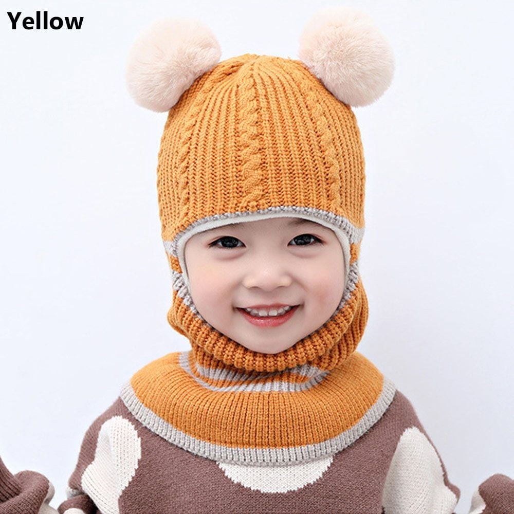 Multifunctional Head Cover Masked Cap Winter Warm Neck Face Guard Baby ...