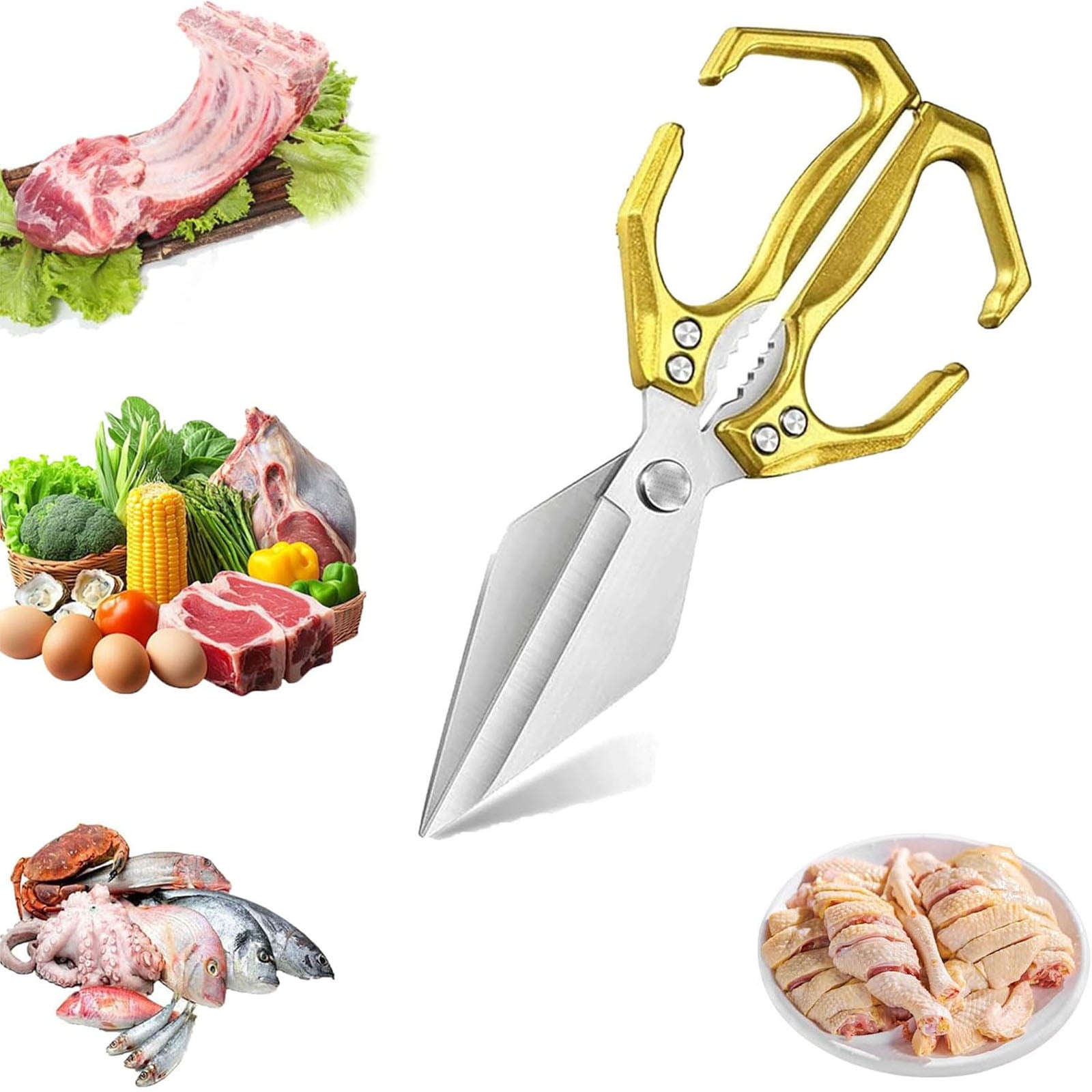 Multifunctional Heavy-Duty Kitchen Shears, 2025 New Heavy Duty Kitchen ...